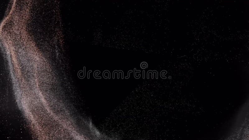 Particles Forming Abstract Shapes, Dynamic Movement Animation on Black ...