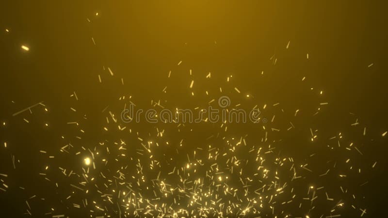 Particles Gold Glitter Awards Dust Abstract Background Loop Stock ...