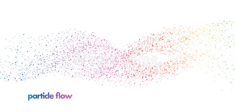Particles Liquid Dynamic Flow Stock Vector - Illustration of minimal ...