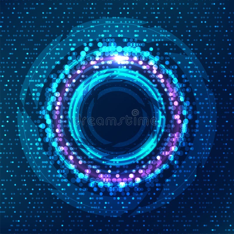 Particles Liquid Dynamic Flow Stock Vector - Illustration of color ...
