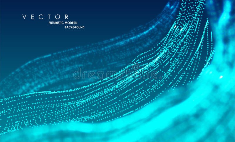 Particles Liquid Dynamic Flow Stock Vector - Illustration of vector ...