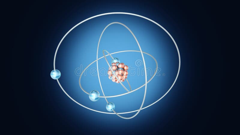 A spinning Atom stock illustration. Illustration of model - 103427709