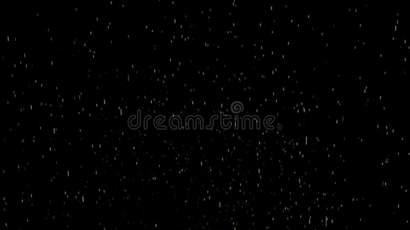 Particles Spring Up on a Black Background Stock Illustration ...