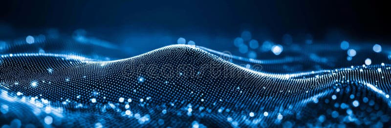 Particles of Technology Mesh Background. Abstract Dots Background ...