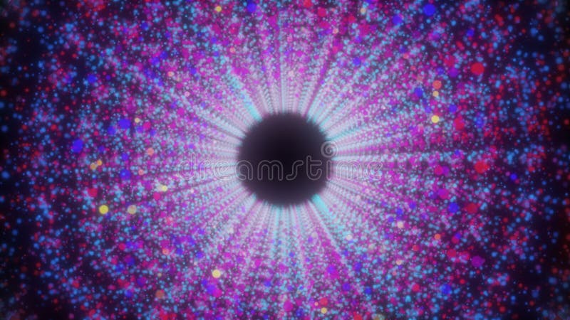 Particles tunnel stock video. Video of abstract, party - 260600055
