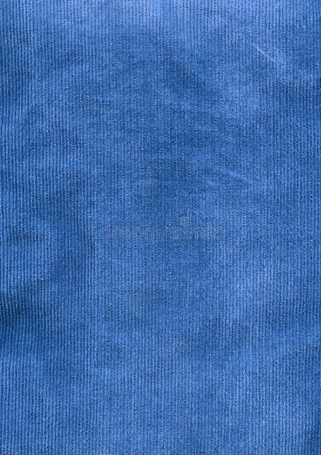 Dettaglio Di Tessuto in Velluto a Coste Blu Fotografia Stock - Immagine ...