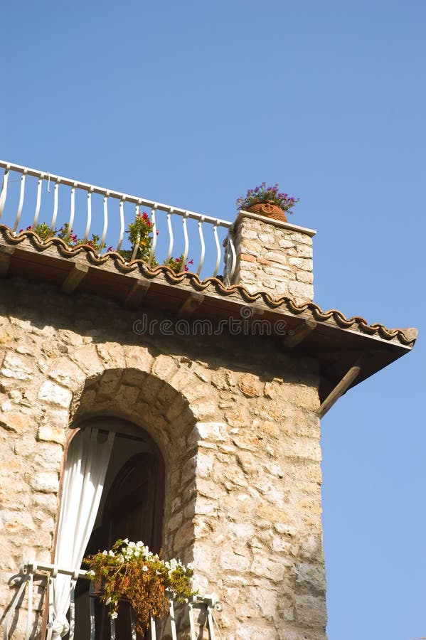 Particolare Della Casa Di Campagna in Italia Immagine Stock - Immagine ...