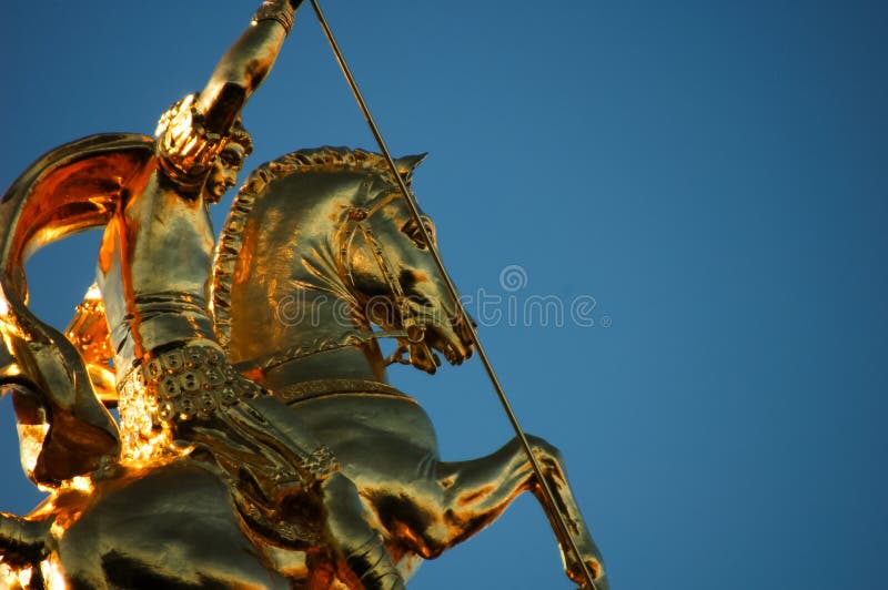 Particolare di St George immagine stock. Immagine di luminoso - 25885777