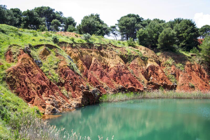 Peculiar Bauxite Pit Stock Photos - Free & Royalty-Free Stock Photos ...