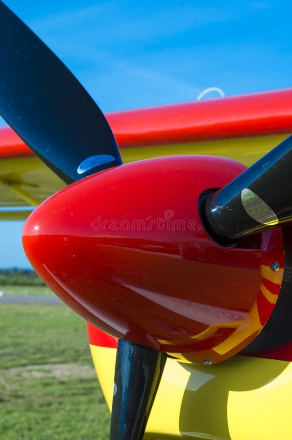Particular the Propeller of a Light Aircraft Stock Image - Image of ...