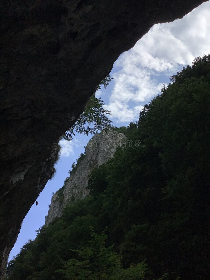 The Particularly Beautiful Sky Seen from Inside Some Mountain Gorges ...