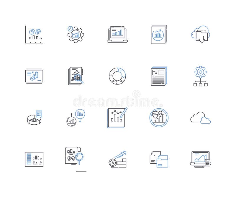 Particulars Line Icons Collection. Specifics, Details, Compnts ...