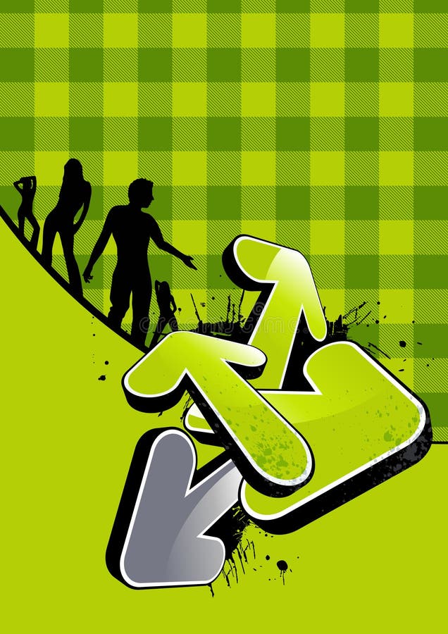 Partido Verde Backgroun ilustración del vector. Ilustración de grupo ...