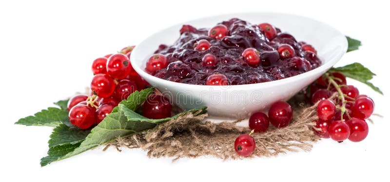 Partie De Confiture De Groseille Rouge Photo stock - Image du nature ...