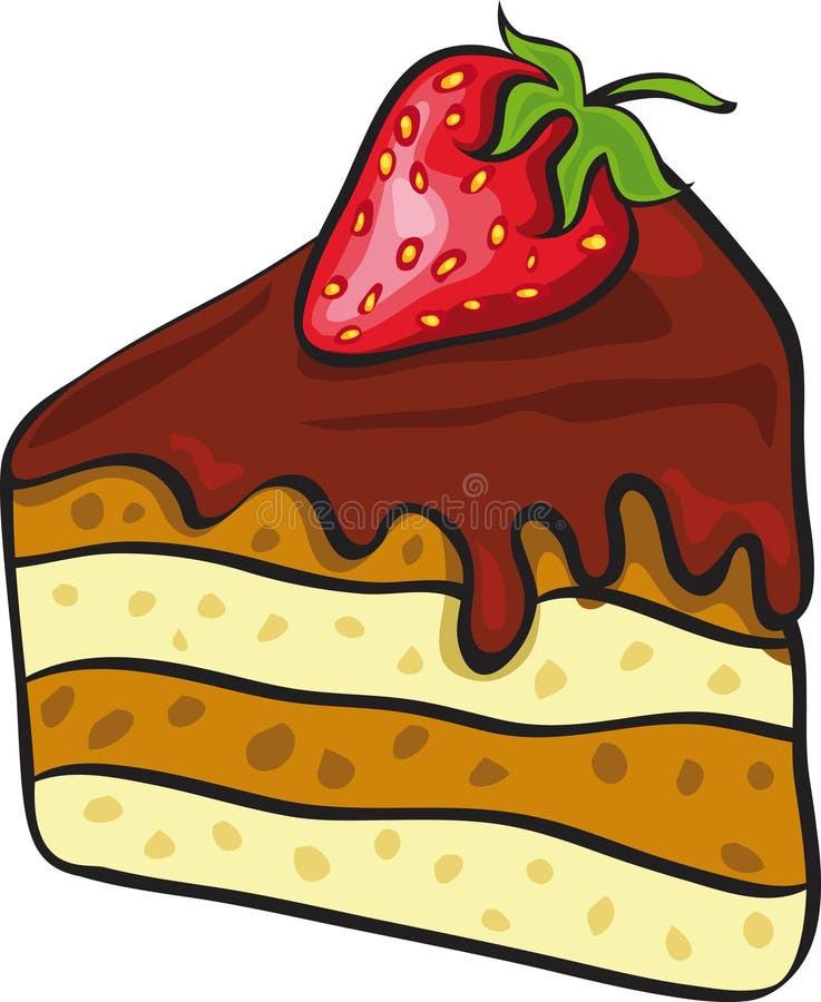 Part de gâteau illustration stock. Illustration du givrage - 12260674