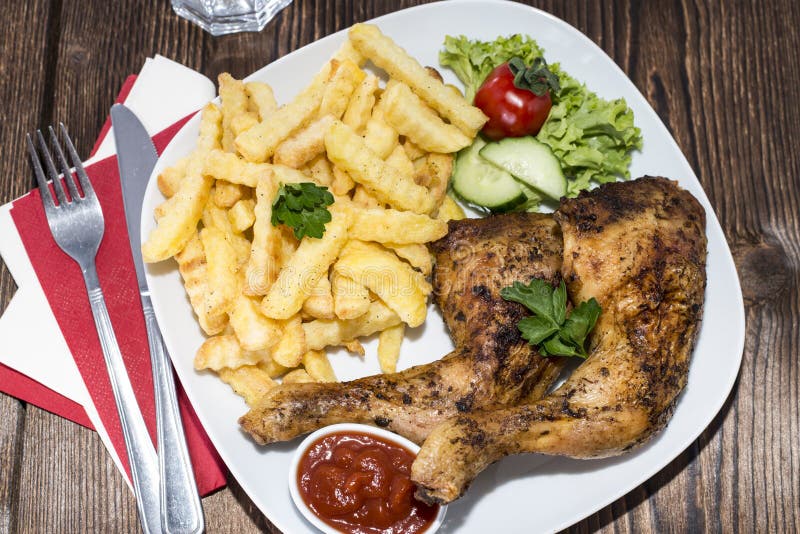 Partie de jambes de poulet image stock. Image du fritures - 33636843