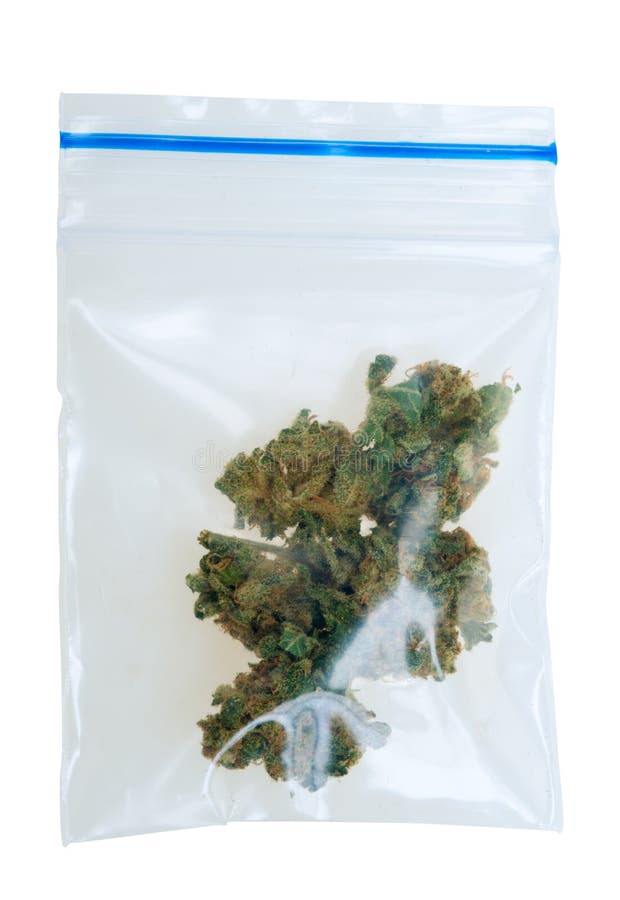 Parties De Cannabis Dans Un Sachet En Plastique Photo stock - Image of ...