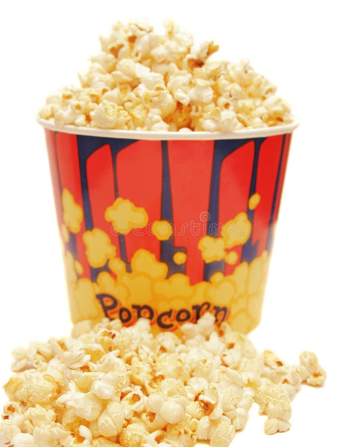 Verse, Hete Popcorn in Een Emmer Stock Foto - Image of vermaak, pret ...