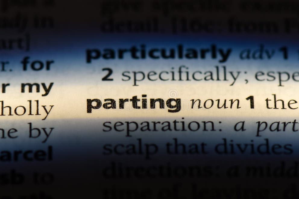 Parting stock photo. Image of paper, isolated, definition - 126549590