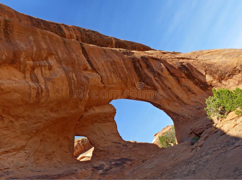 Partition Arch Arches National Park Stock Image - Image of geology ...