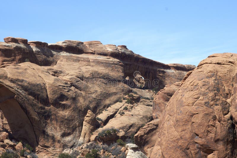 Partition Arch Devils Garden Arches National Park Moab Utah Stock Image ...