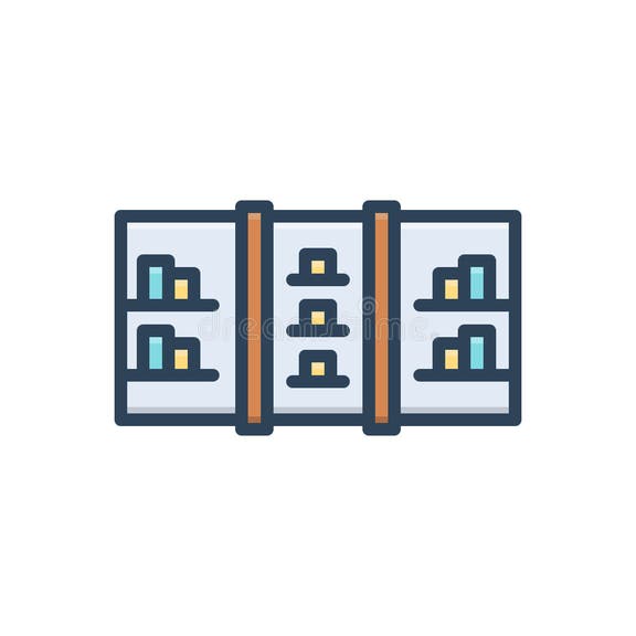 Color Illustration Icon for Partition, Divided and Cabin Stock Vector ...