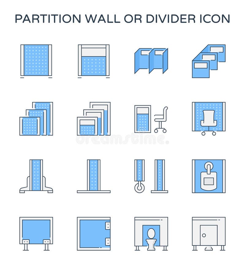 Partition wall icon stock vector. Illustration of armchair - 123316498