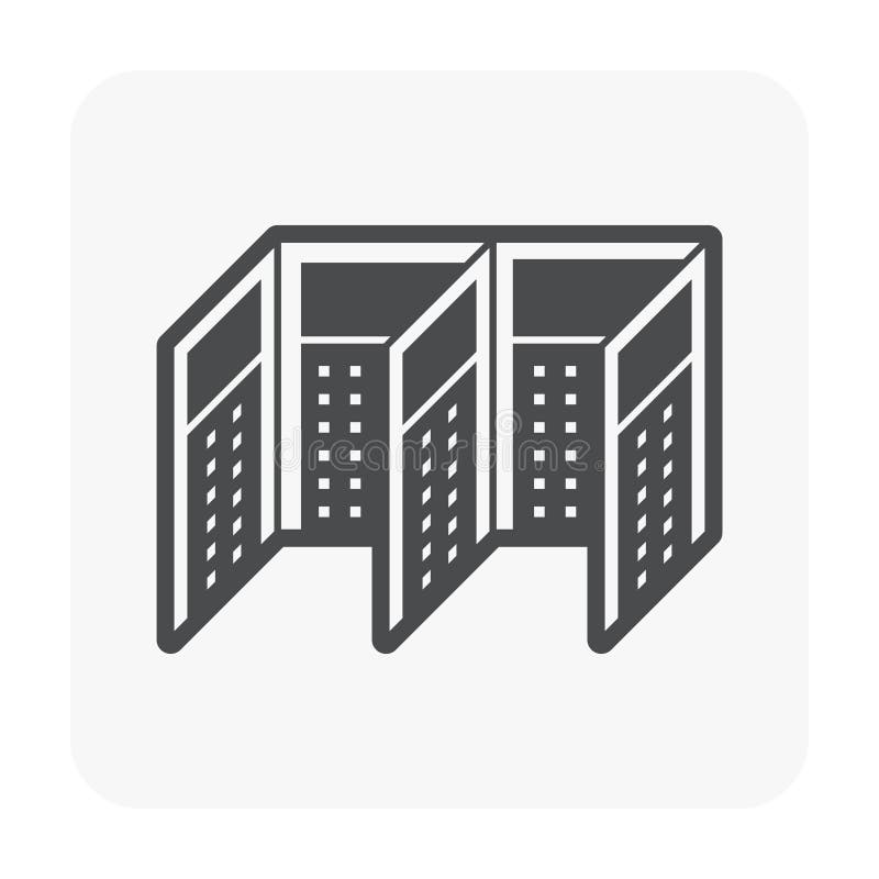 Partition wall icon stock vector. Illustration of element - 73734804