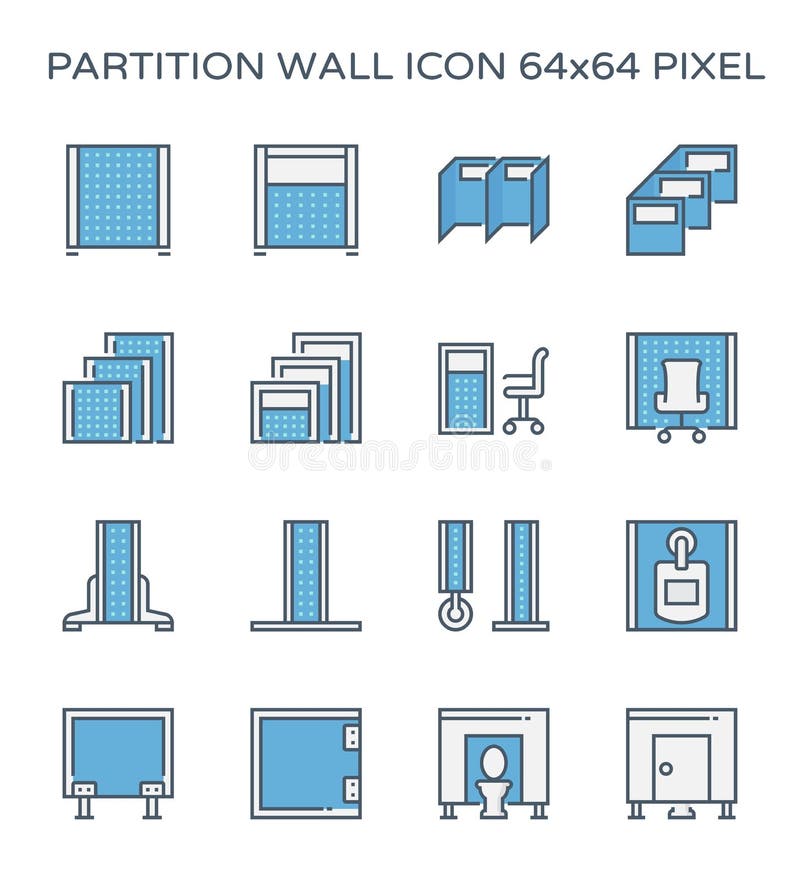 Partition wall icon stock vector. Illustration of lifestyle - 170346219