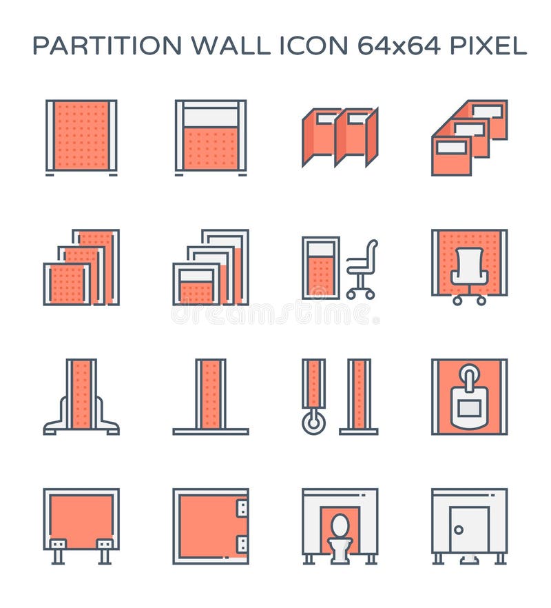 Partition wall icon stock vector. Illustration of panel - 108573006