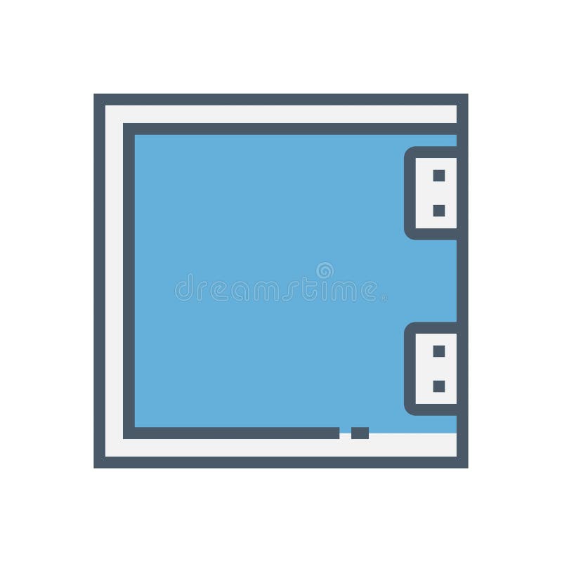 Partition wall icon stock vector. Illustration of icon - 188737764