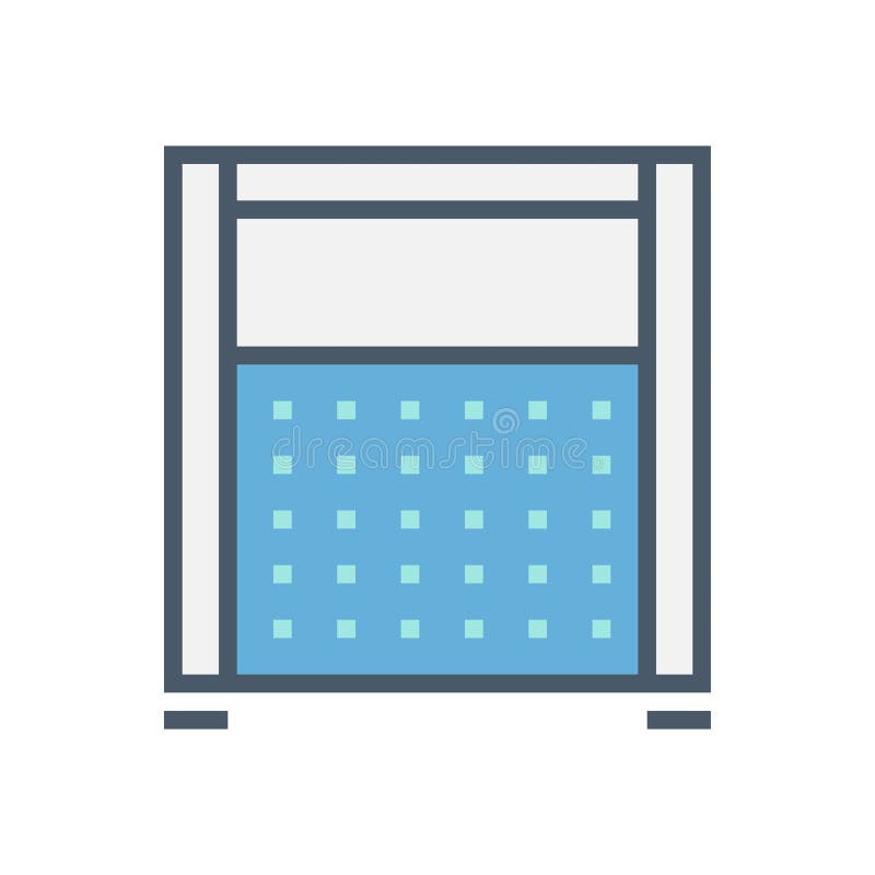 Partition wall icon stock vector. Illustration of folding - 136139762