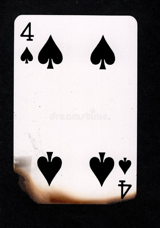 A Partly Burnt Playing Card. Stock Image - Image of isolated, risk ...