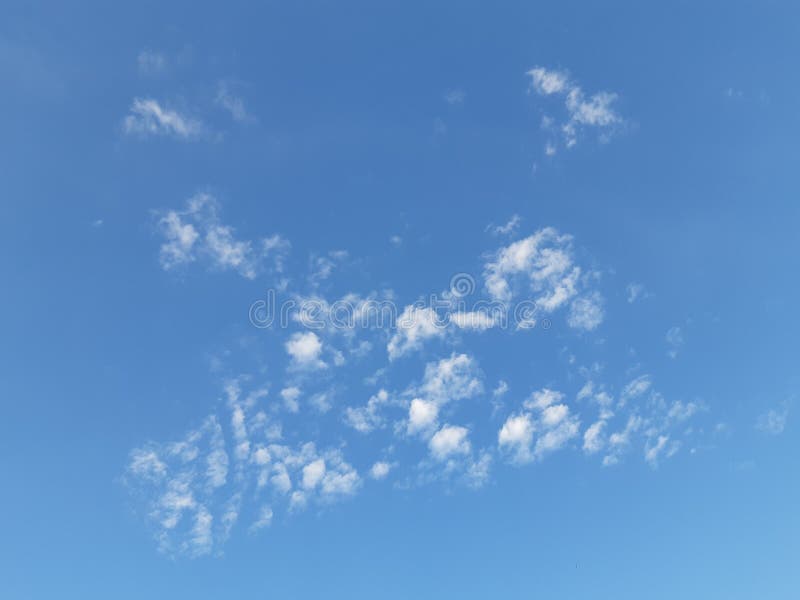 A Partly Cloudy with the Blue Sky Stock Photo - Image of clear, blue ...