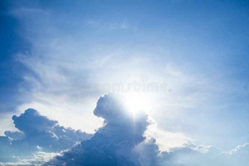 Partly Cloudy in the Morning Sun. Stock Photo - Image of full, majestic ...