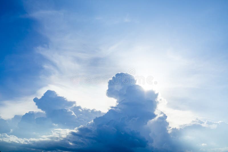 Partly Cloudy in the Morning Sun. Stock Photo - Image of full, majestic ...