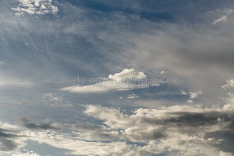 Partly Cloudy. Predicting the Weather Stock Image - Image of abstract ...