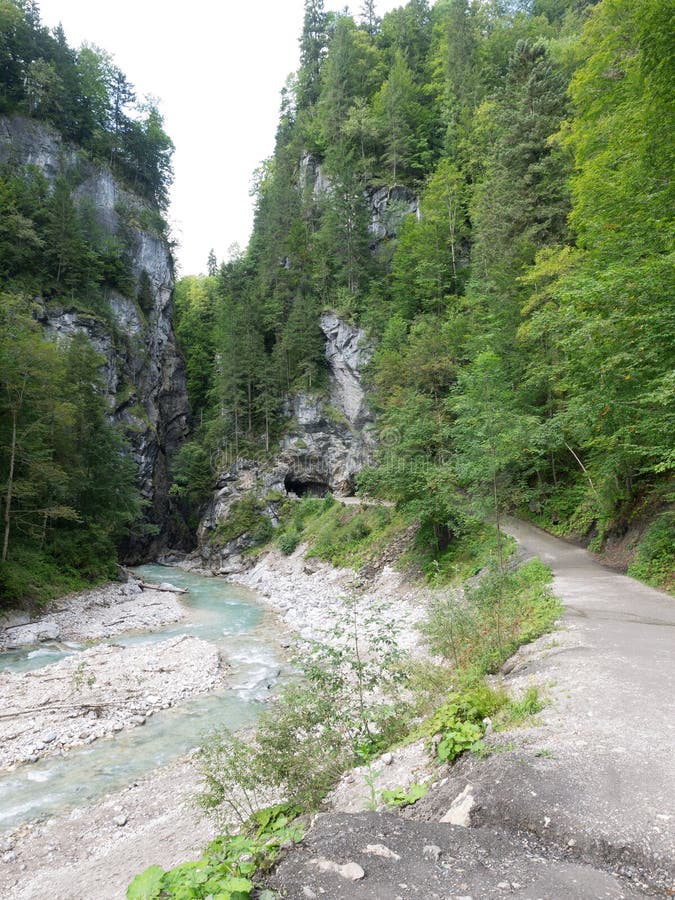 Partnach Gorge, Bavaria, Germany Stock Photo - Image of flowing, river ...