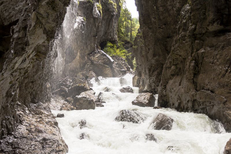 The Partnachklamm in Bavaria Germany Stock Image - Image of germany ...