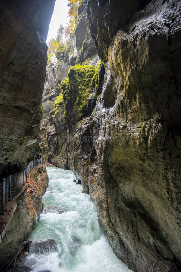 Partnachklamm Gorge stock photo. Image of historic, landscape - 351463378