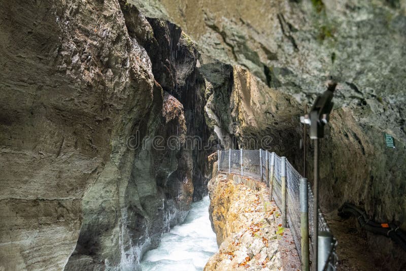 Partnachklamm Gorge stock photo. Image of countryside - 351463430