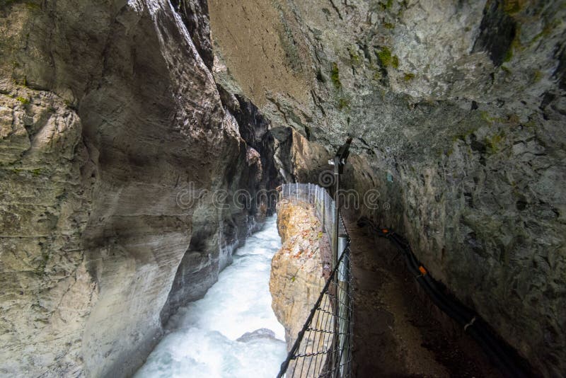 Partnachklamm Gorge stock image. Image of bavaria, travel - 365727153