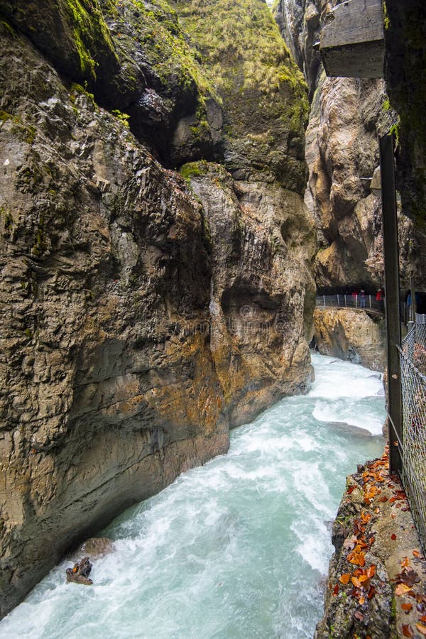Partnachklamm Gorge stock photo. Image of nature, attraction - 390529380