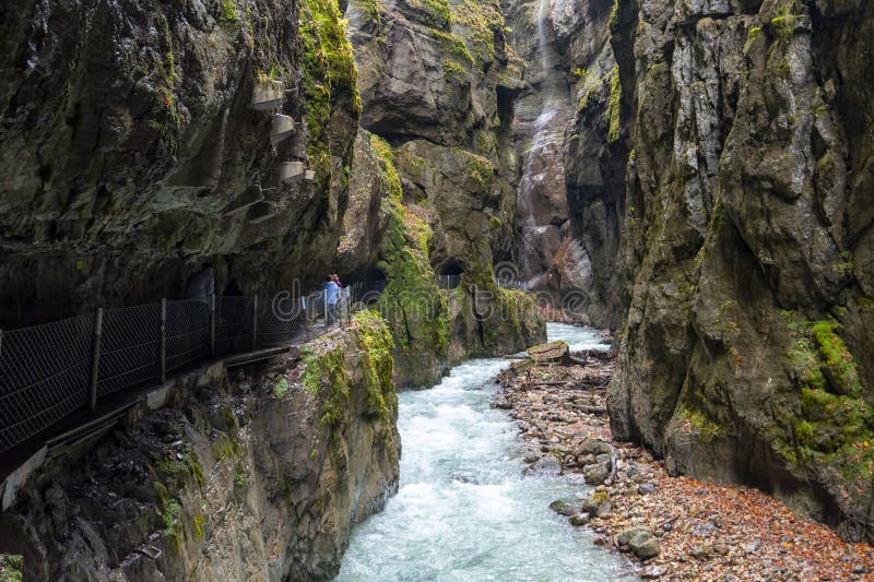 Partnachklamm Gorge editorial stock photo. Image of bavaria - 351463383