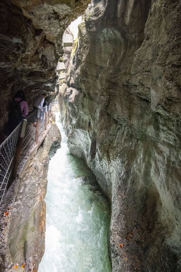 Partnachklamm Gorge stock image. Image of historic, partnachklamm ...