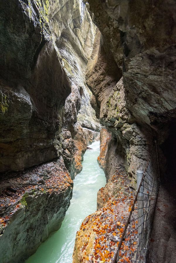 Partnachklamm Gorge stock photo. Image of mountains - 391684442
