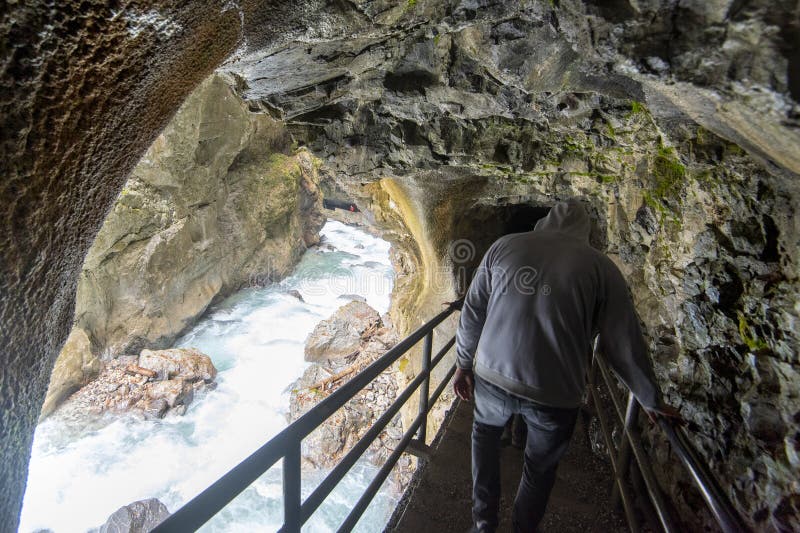 Partnachklamm Gorge stock image. Image of valley, alps - 391684485