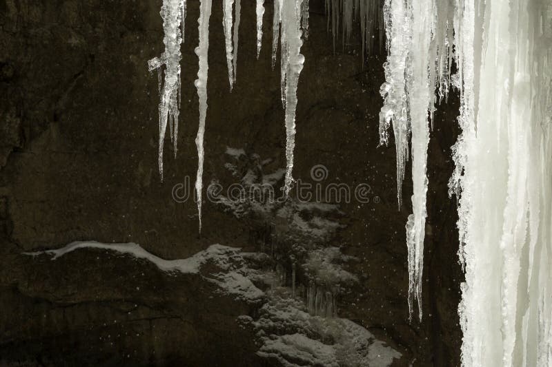 Partnachklamm or Partnach Gorge in Wintertime Stock Photo - Image of ...