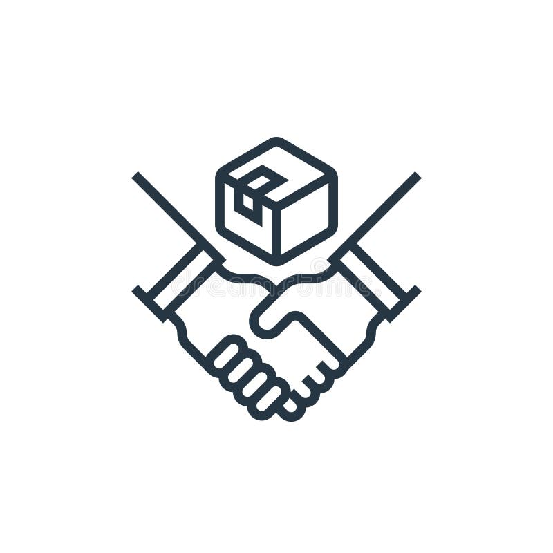 Partner Icon Vector from Business Model Canvas Concept. Thin Line ...