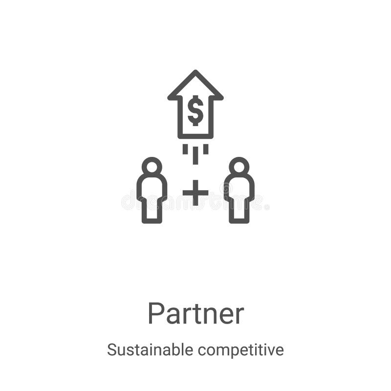 Partner Icon Vector from Sustainable Competitive Advantage Collection ...